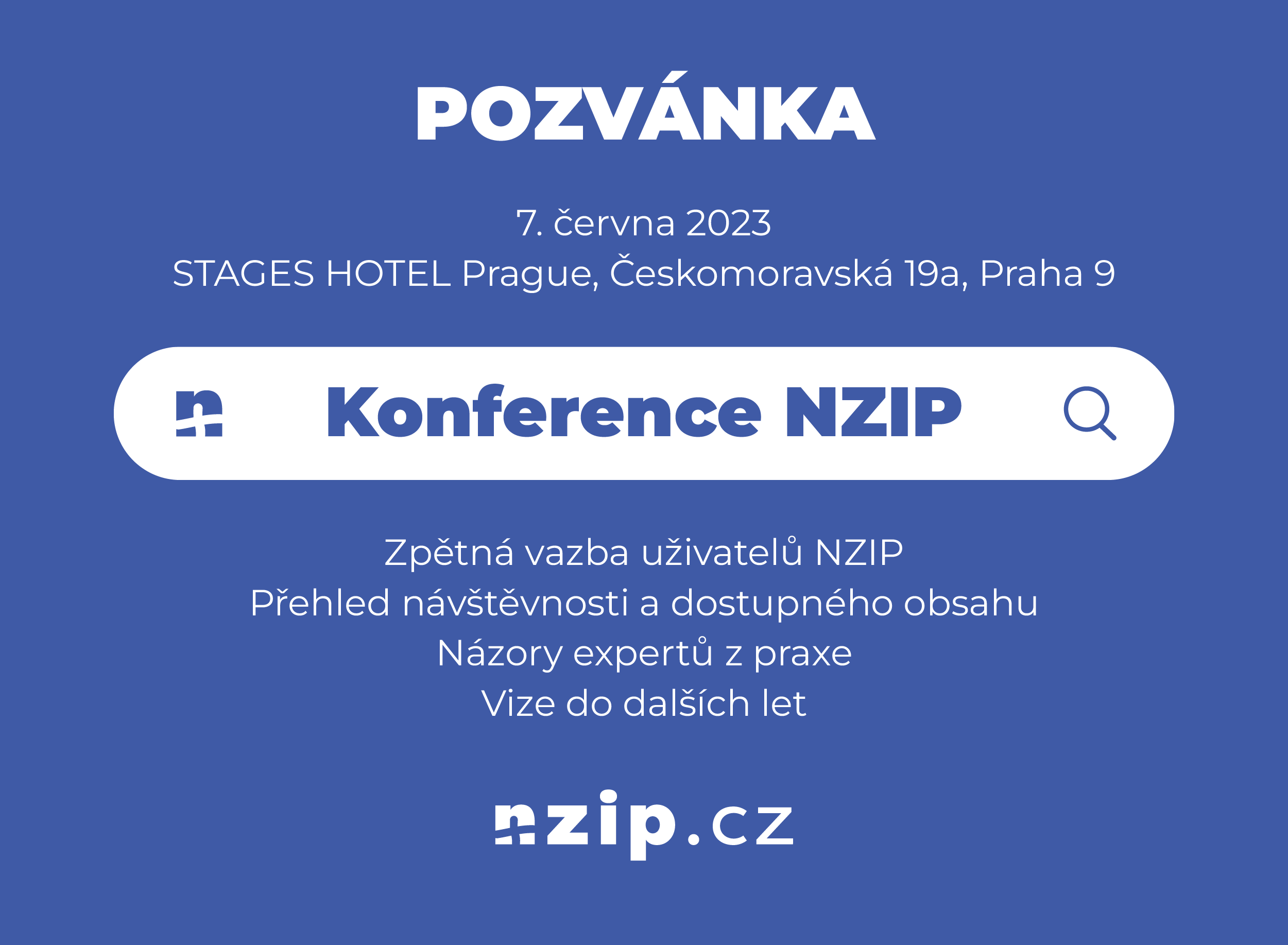 Pozvánka na konferenci NZIP 7. 6. 2023 - SZÚ | Oficiální web Státního zdravotního ústavu v Praze