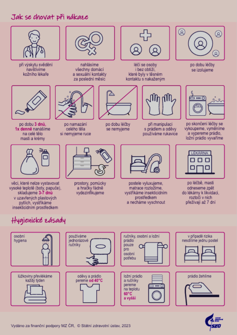 Přehledný leták: Jak se projevuje svrab a jak se chovat při nákaze ...