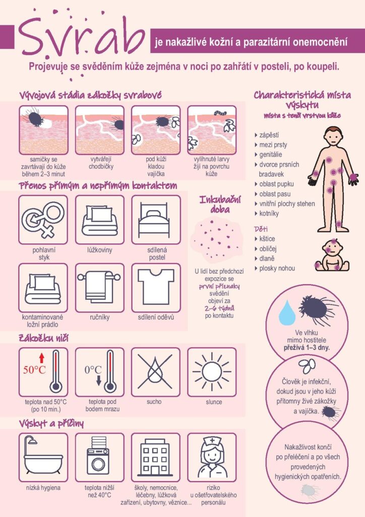 Svrab - základní informace o infekci, léčbě, informační leták - SZÚ ...